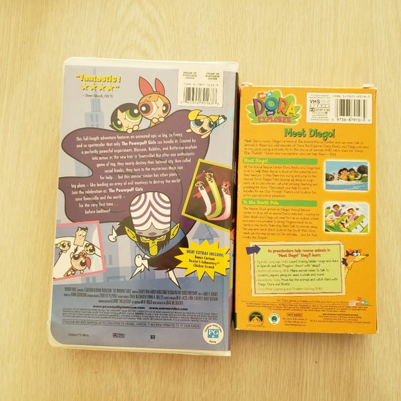 Media | The Powerpuff Girls Movie Dora The Explorer Meet Diego Vhs ...